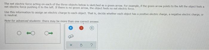 Solved The net electric force acting on each of the three | Chegg.com