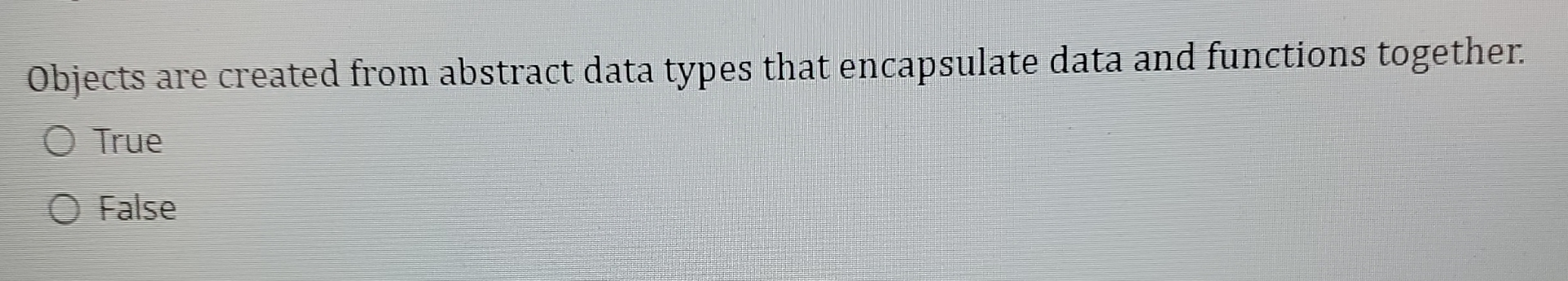Solved Objects are created from abstract data types that | Chegg.com