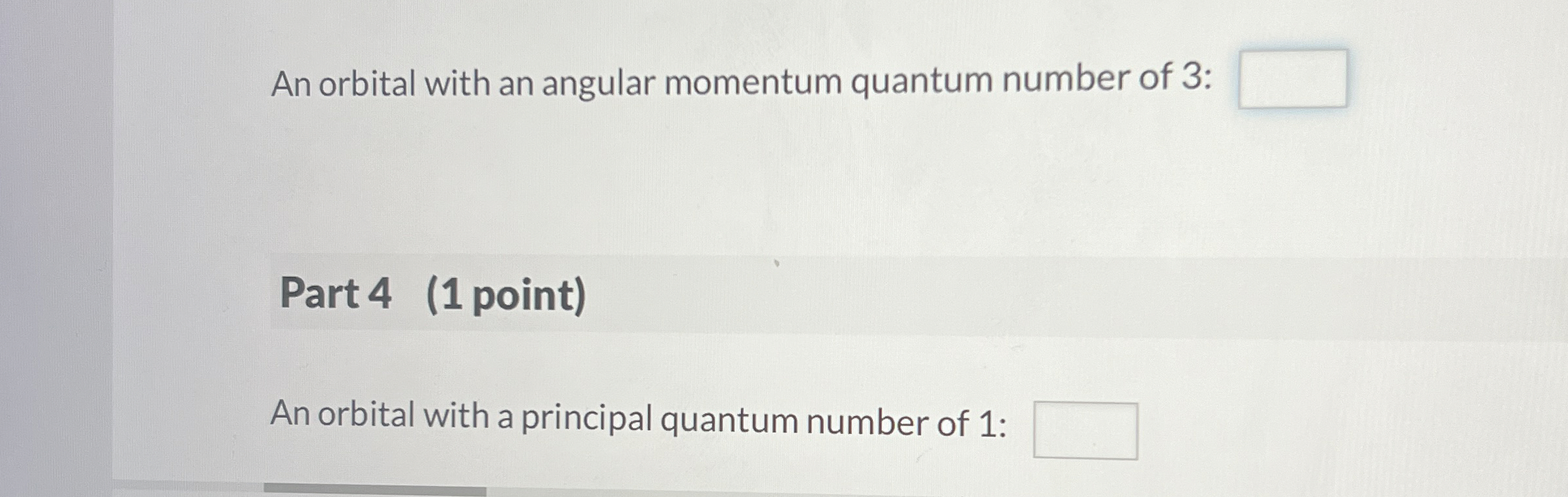 Solved An orbital with an angular momentum quantum number of | Chegg.com