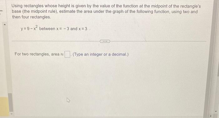 Solved Using rectangles whose height is given by the value | Chegg.com
