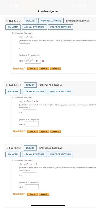 Solved webassign.net 5.10/2 Points DETAILS PREVIOUS ANSWERS | Chegg.com