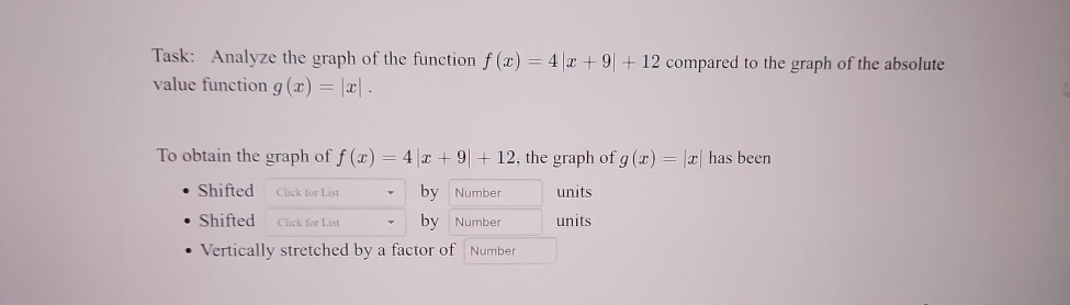 Solved Task: Analyze the graph of the function | Chegg.com