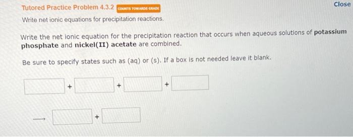 Solved Write net ionic equations for precipitation | Chegg.com