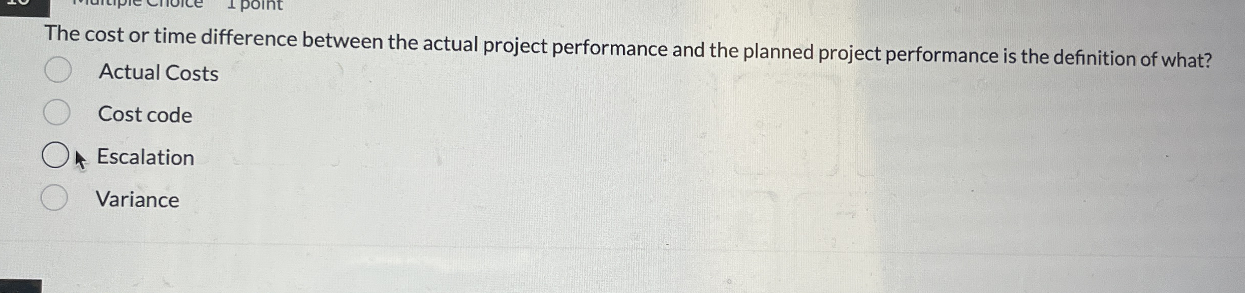 Solved The cost or time difference between the actual | Chegg.com