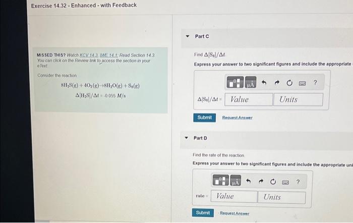 Solved Exercise 14.32 - Enhanced - with Feedback Part C | Chegg.com