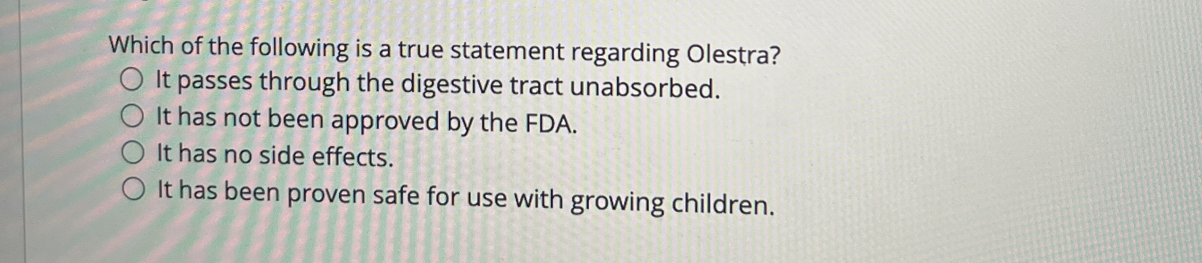 Solved Which of the following is a true statement regarding | Chegg.com