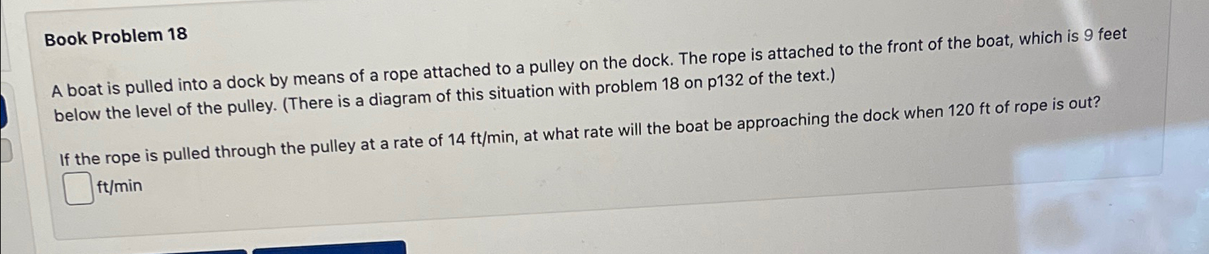 Solved Book Problem 18A boat is pulled into a dock by means | Chegg.com