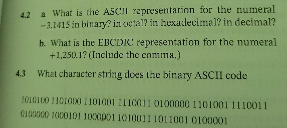 4.5 As an alternative alphanumeric code, consider a | Chegg.com