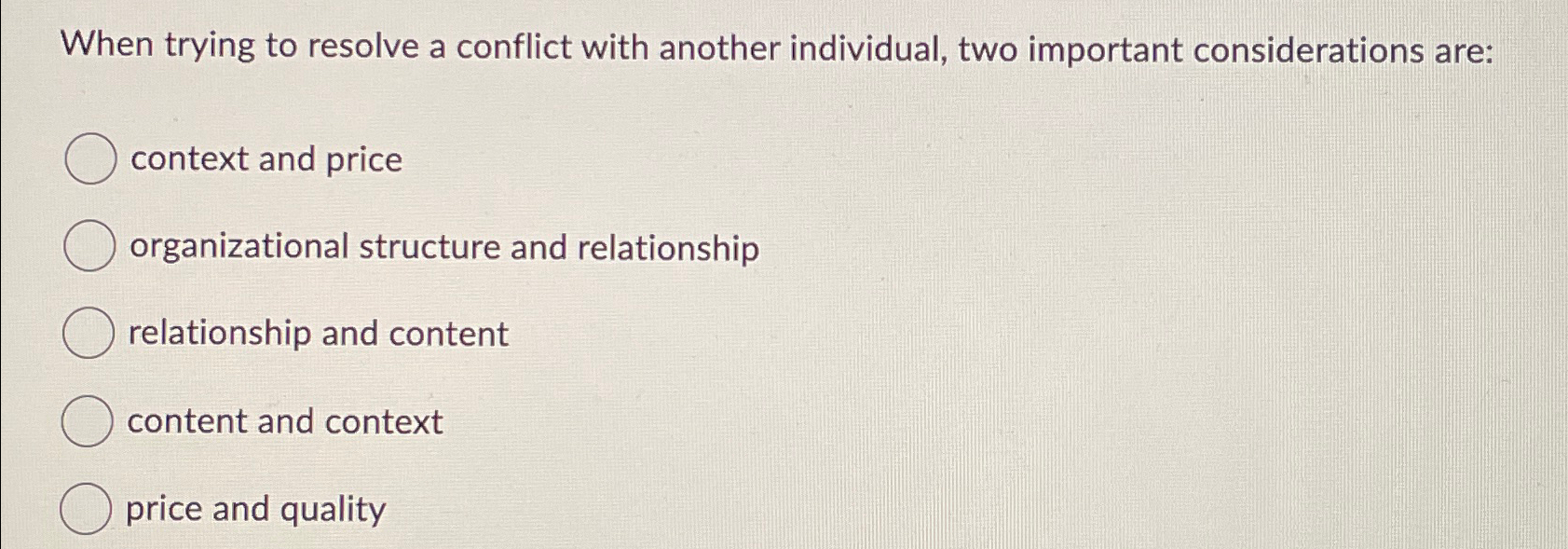 Solved When trying to resolve a conflict with another | Chegg.com