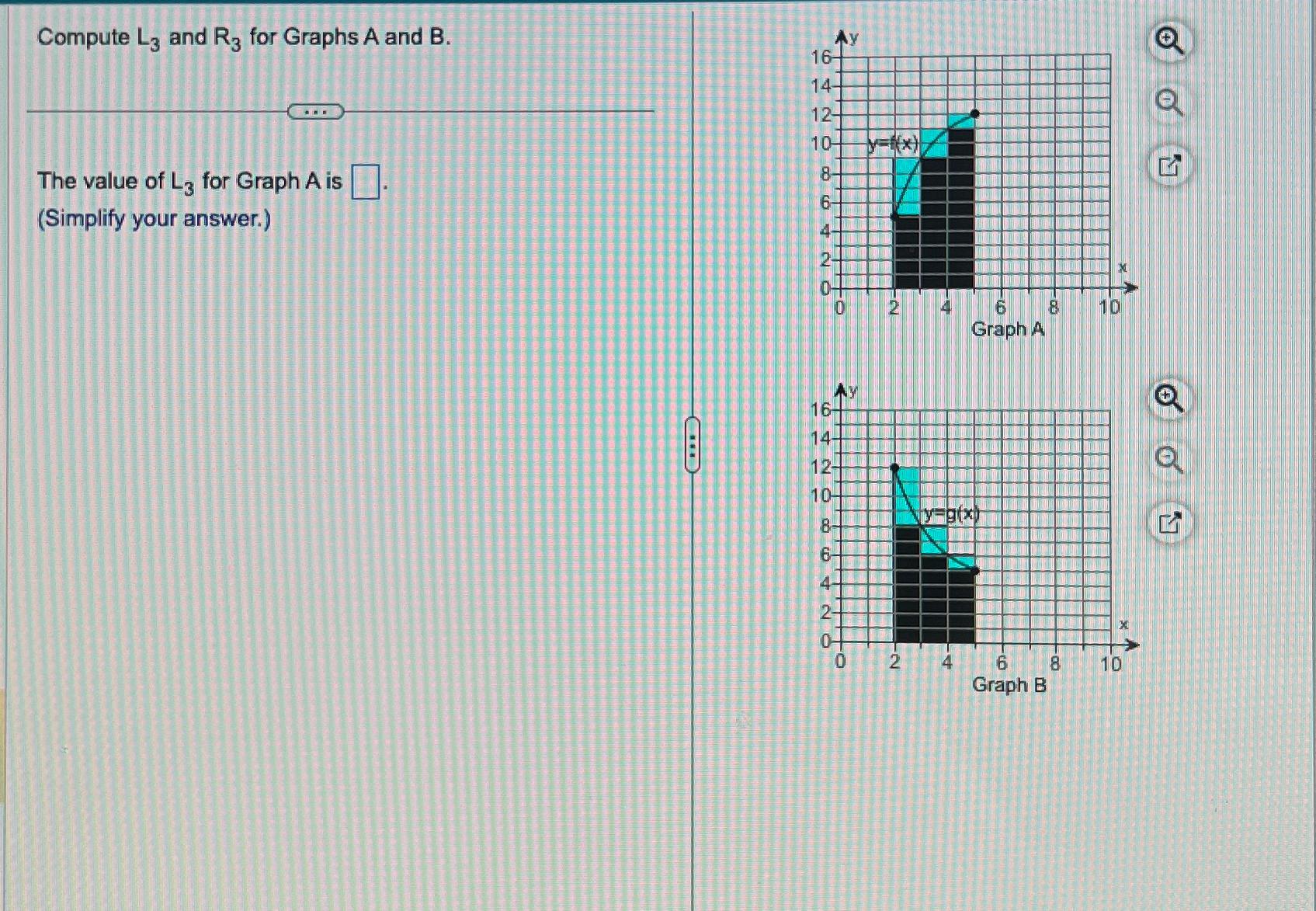 Solved Compute L3 ﻿and R3 ﻿for Graphs A and B.The value of | Chegg.com