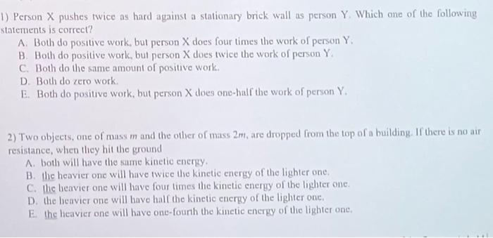 Solved What are the answers to these 5 multiple choice | Chegg.com
