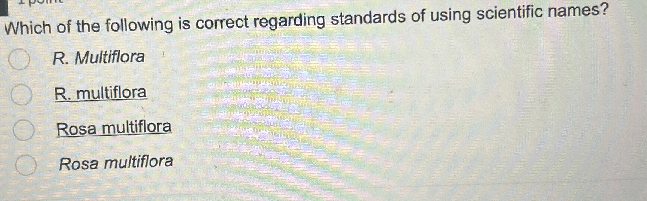Solved Which of the following is correct regarding standards | Chegg.com