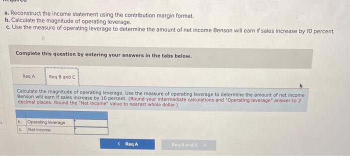 Solved Exercise 11-15A (Algo) Using contribution margin | Chegg.com
