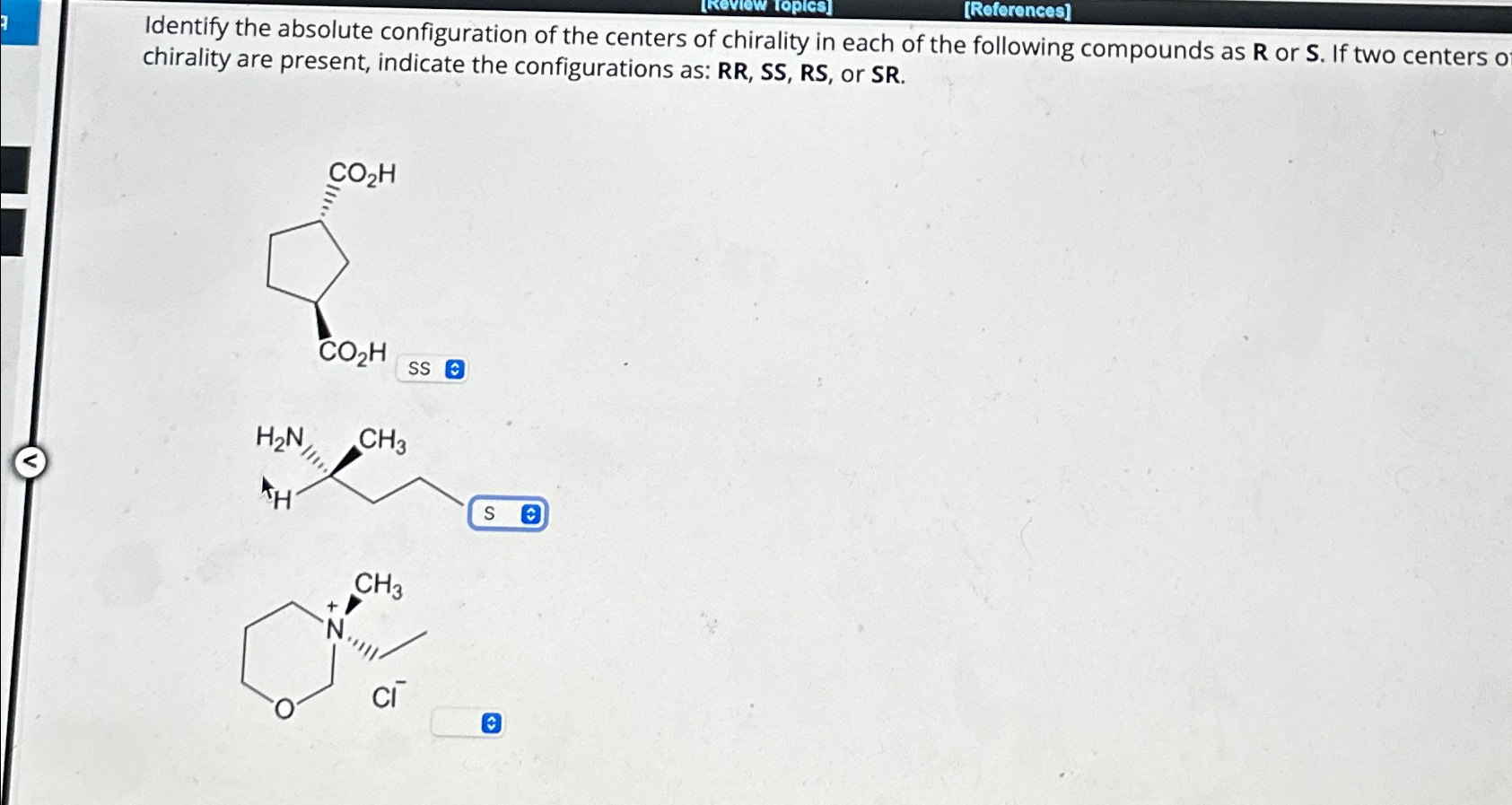 Solved [Reforences]Identify the absolute configuration of | Chegg.com