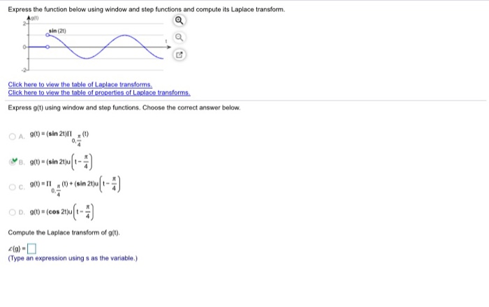 Solved Express the function below using window and step | Chegg.com