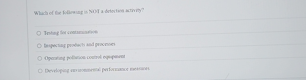 Solved Which of the following is NOT a detection | Chegg.com