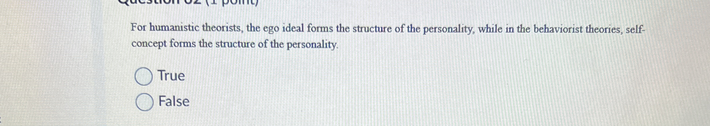 Solved For humanistic theorists, the ego ideal forms the | Chegg.com