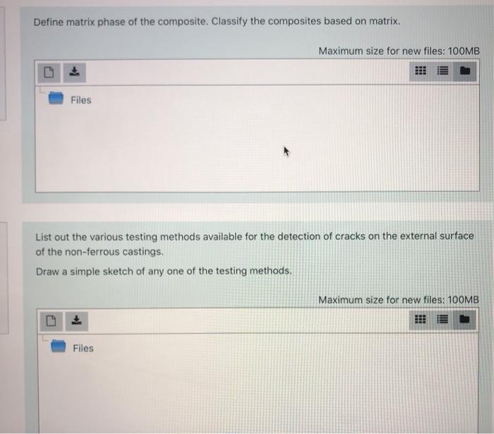 Solved Define matrix phase of the composite. Classify the | Chegg.com