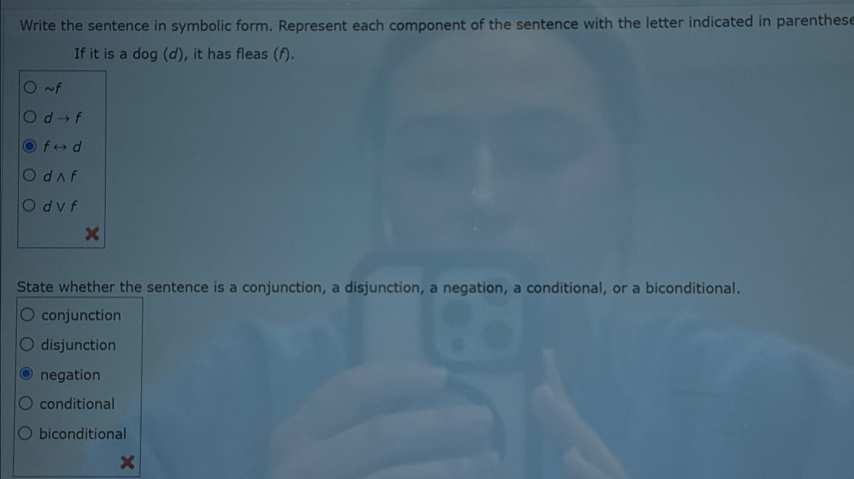 Solved Write the sentence in symbolic form. Represent each | Chegg.com
