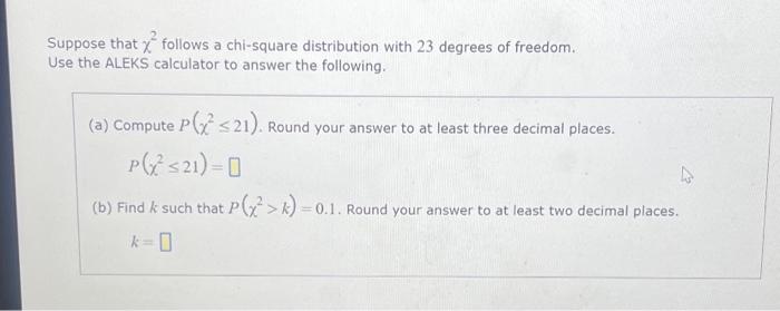 Solved Suppose that χ2 follows a chi-square distribution | Chegg.com