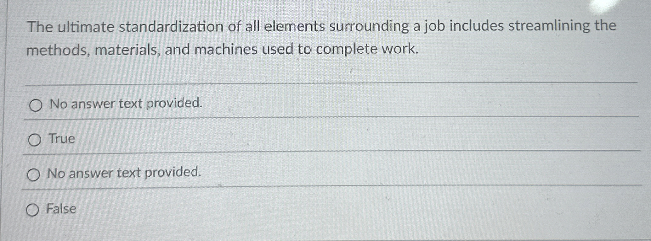 Solved The ultimate standardization of all elements | Chegg.com