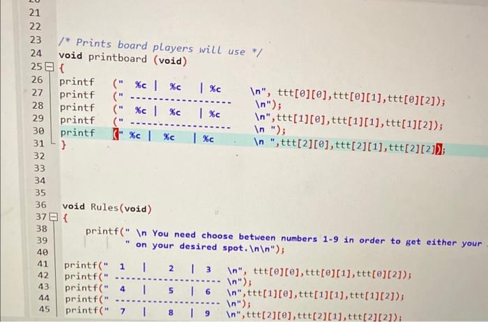 Solved input Y to start and N to end: y Type in move 1-9: 3 | Chegg.com