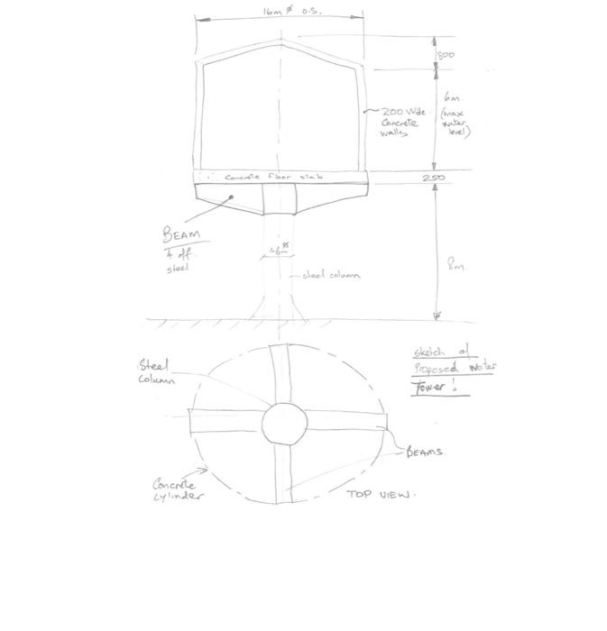 Solved Calculate the volume of water and concrete that has | Chegg.com