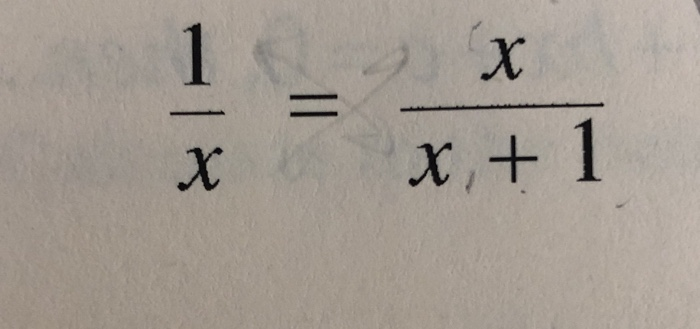 Solved 1 Х x x + 1 | Chegg.com