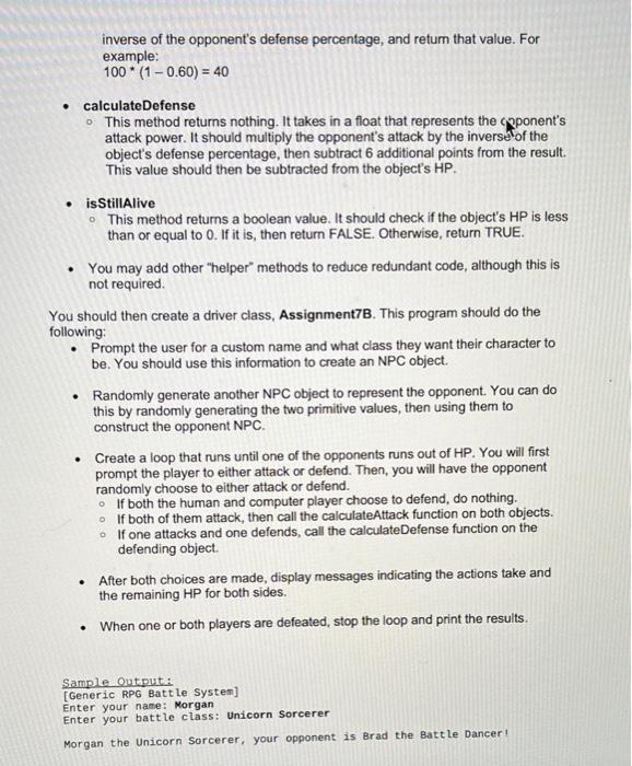 Solved Assignment 7B: Battle! For our last assignment in CSE | Chegg.com