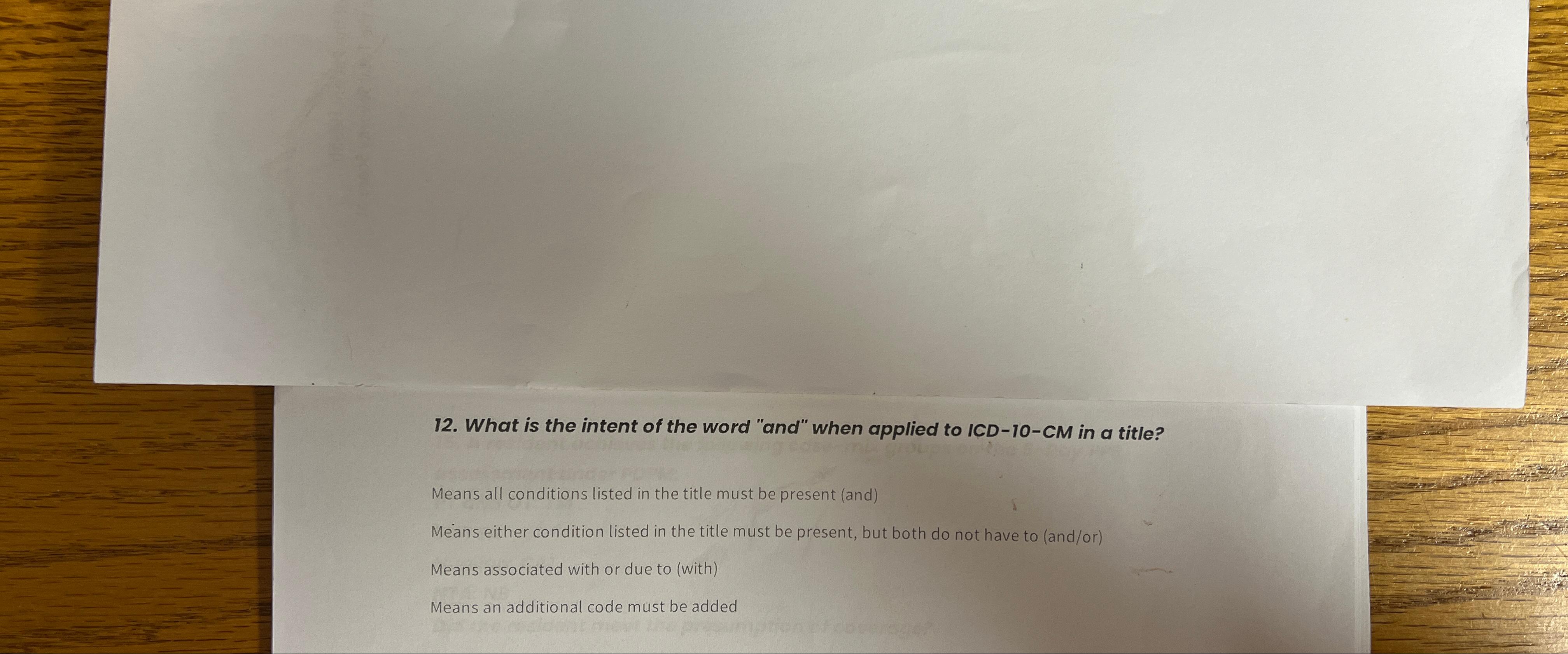 Solved What is the intent of the word "and" when applied to | Chegg.com