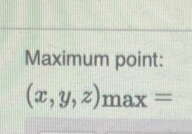 Solved Find the minimum and maximum points of | Chegg.com