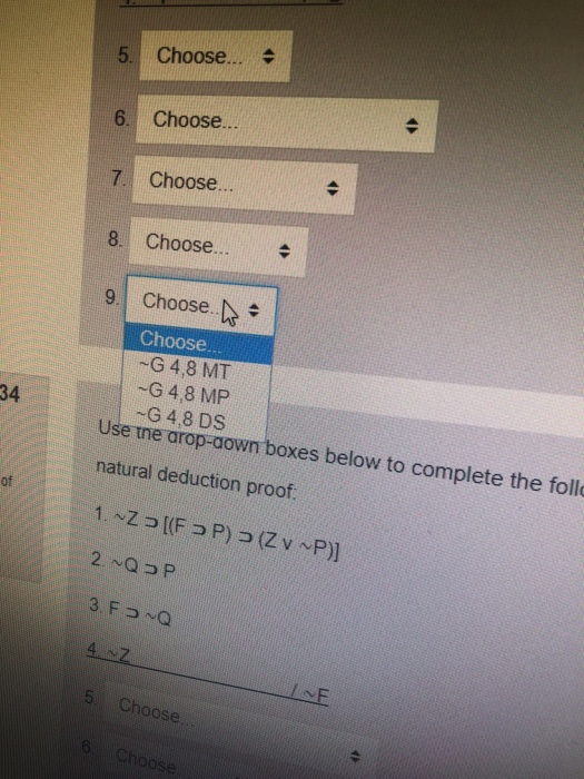 Solved Use the drop-down boxes below to complete the | Chegg.com