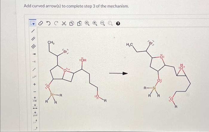 Solved Add curved arrow(s) to complete step 3 of the | Chegg.com