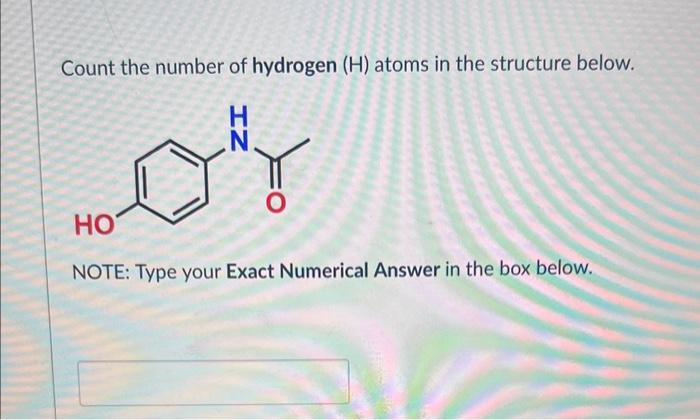 Solved Count the number of carbon (C ) atoms in the | Chegg.com