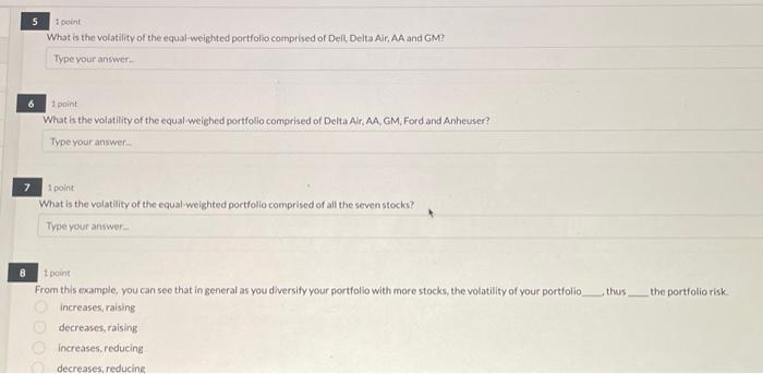 Solved Using the information to complete the following quiz | Chegg.com