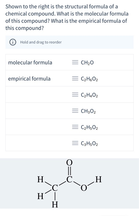 Solved Shown to the right is the structural formula of a | Chegg.com
