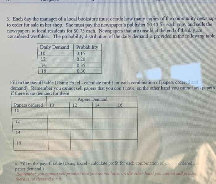 Solved • Enter data for the problems in a single Excel file, | Chegg.com
