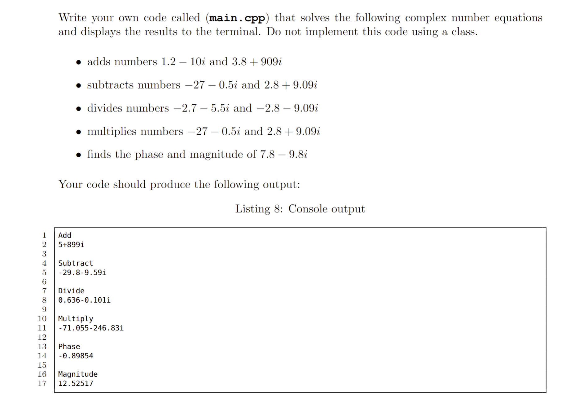 Solved Write your own code called (main.cpp) ﻿that solves | Chegg.com