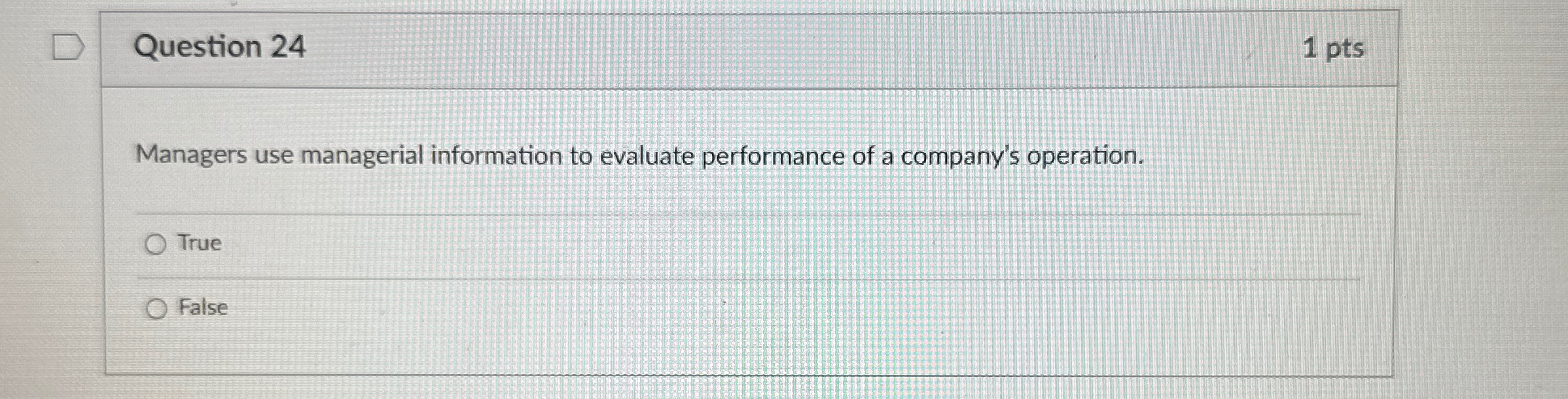 Solved Question 241 ﻿ptsManagers use managerial information | Chegg.com