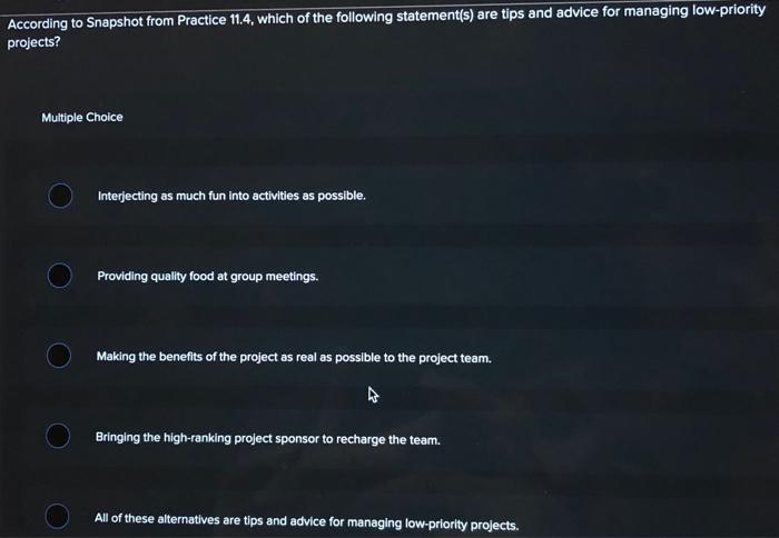Solved According to Snapshot from Practice 11.4, which of | Chegg.com