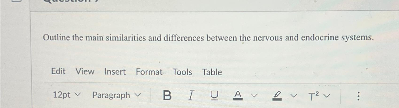 Solved Outline the main similarities and differences between | Chegg.com