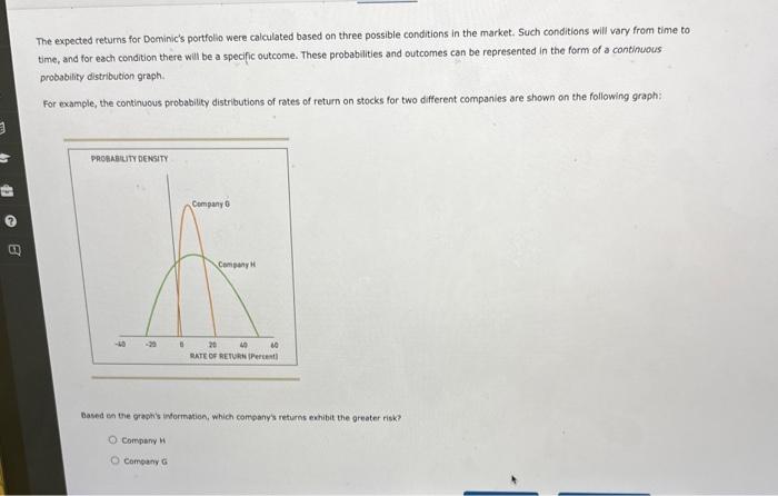 Solved 2. Statistical measures of standalone risk Remember, | Chegg.com