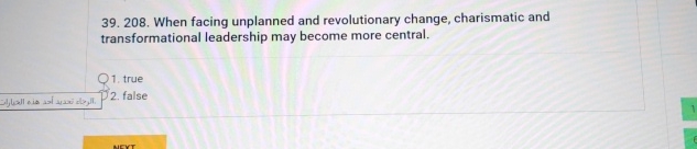 Solved When facing unplanned and revolutionary change, | Chegg.com