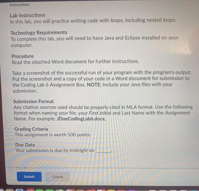 Solved Instructions Lab Instructions In this lab, you will | Chegg.com