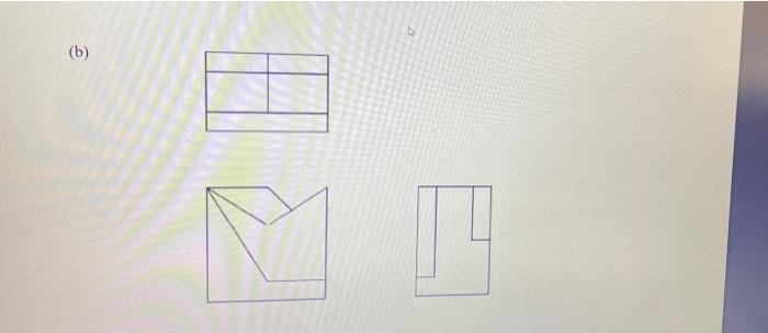 Solved In the following Multiview drawings, find the missing | Chegg.com