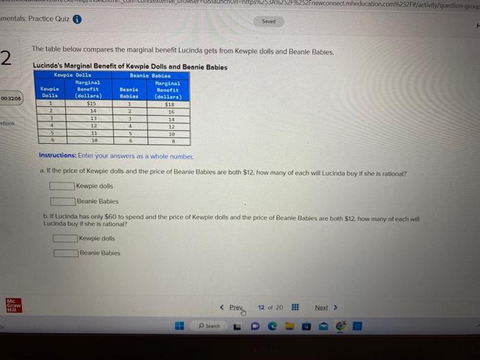 Solved The table below presents the production possibilities | Chegg.com