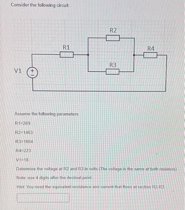 Solved Consider the following circuit: Assume the following | Chegg.com