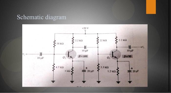 Solved Schematic diagram- Simulate and measure the following | Chegg.com