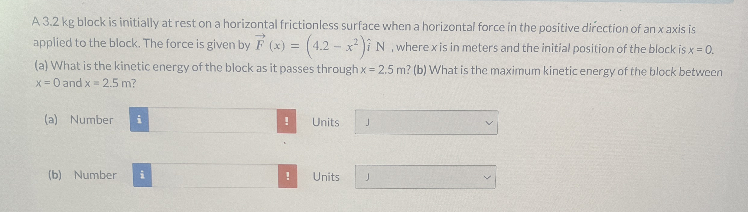 Solved A 3.2 ﻿kg block is initially at rest on a horizontal | Chegg.com