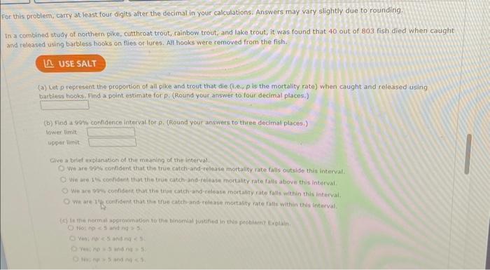 Solved this problem, carry at least four digits after the | Chegg.com